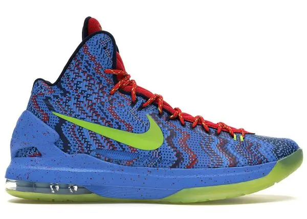 Nike Kd 5 Christmas - Hyper Blue/atomic Greenone-colorphoto Blueone-colorchallenge Red
