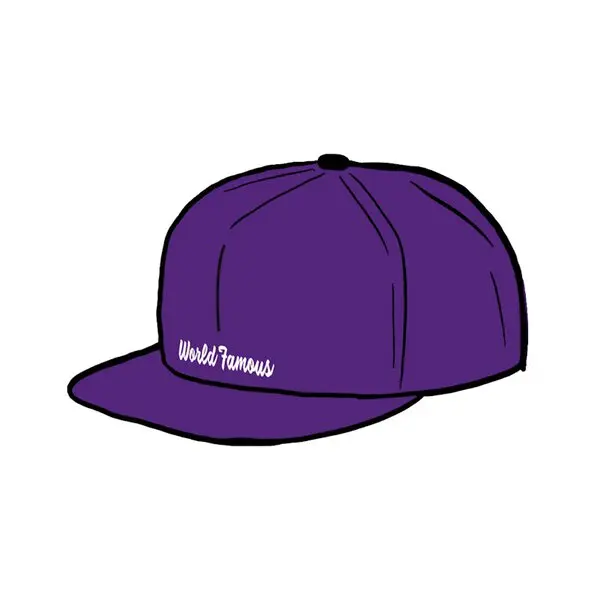 Supreme Reverse Box Logo Cap - Purple
