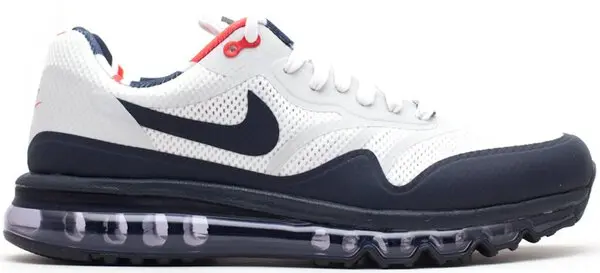 Nike Air Max 1 2013 London Sneakers - White/dark Obsidanone-coloruniversity Redone-colorneutral Grey