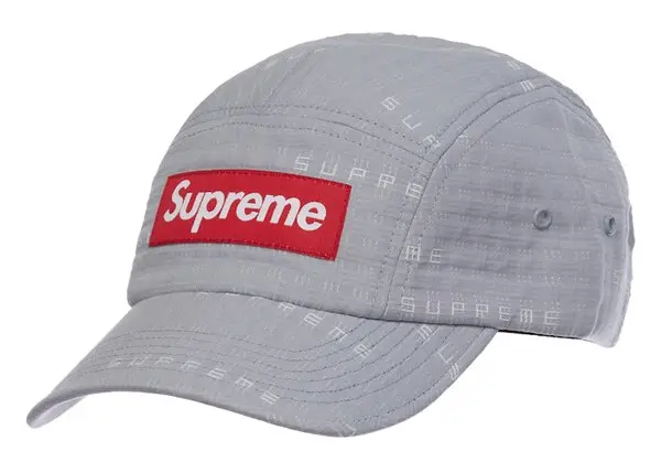 Supreme Stitch Jacquard Camp Cap - Grey