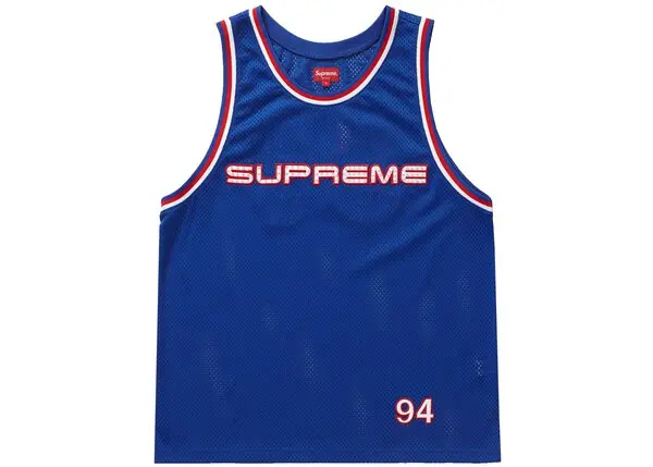 Supreme Rhinestone Basketball Jersey - Royal | Editorialist