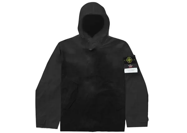 Supreme Stone Island Cotton Cordura Shell Jacket - Black