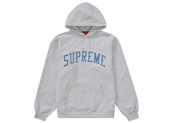 Supreme Stars Arc Hooded Sweatshirt - Ash Grey