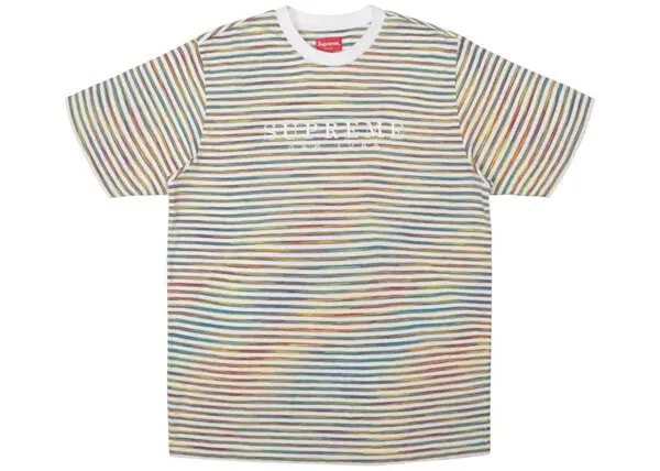 Supreme Static Stripe Top - White