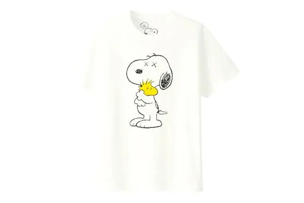 KAWS X Uniqlo X Peanuts Snoopy & Woodstock Tee Shirt - White