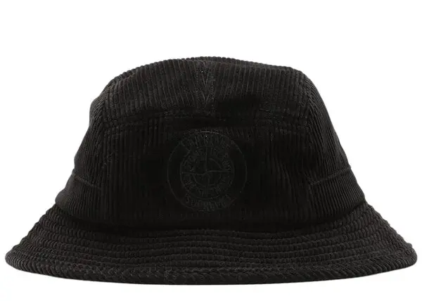 Supreme Stone Island Corduroy Crusher Hat - Black