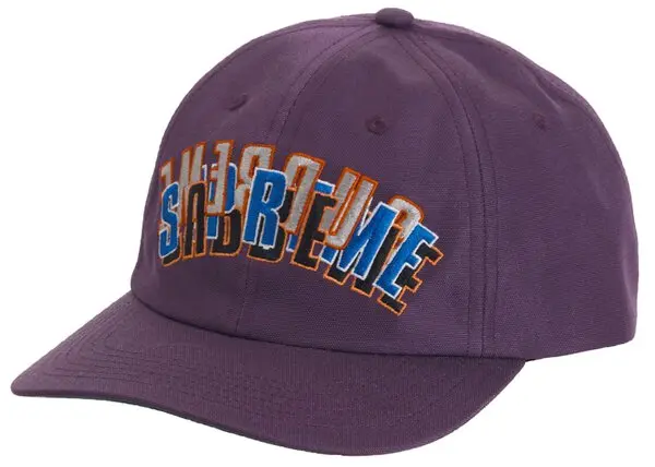Supreme Stacked Cordura 6-panel Cap - Purple