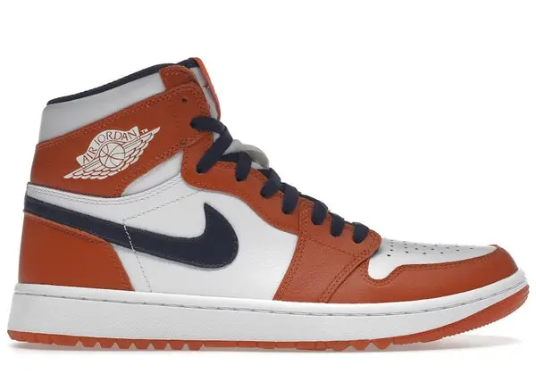 JORDAN 1 Retro High Golf Eastside Golf Out Of The Mud - Burnt Sunrise/midnight Navy Blue/white