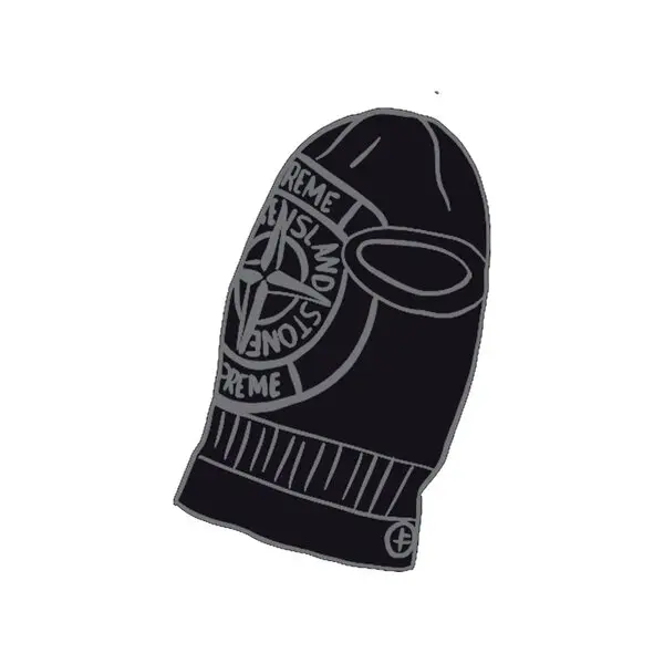Supreme Stone Island Glow Knit Balaclava - Black