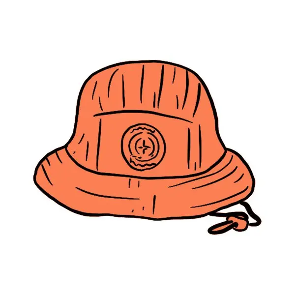 Supreme Stone Island Corduroy Crusher Hat - Orange