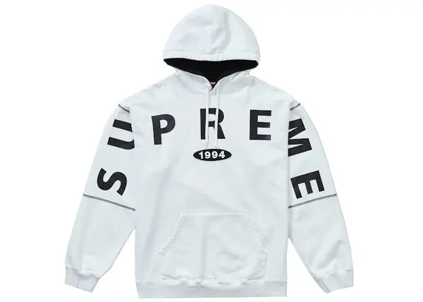 Supreme Spread Logo Hooded Sweatshirt - White