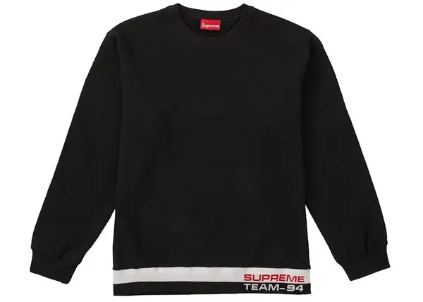 Supreme Rib Stripe Crewneck Sweatshirt