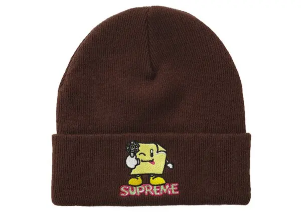 Supreme Sticky Note Beanie - Brown