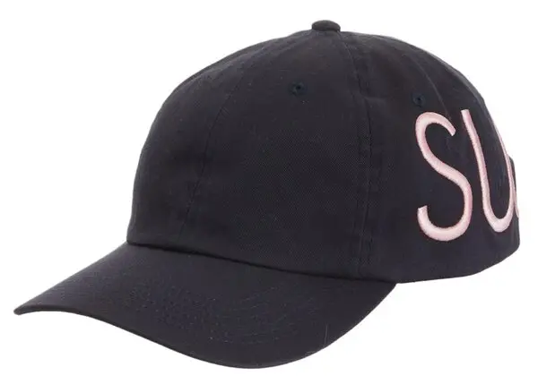 Supreme Spread 6-panel Cap - Navy Blue
