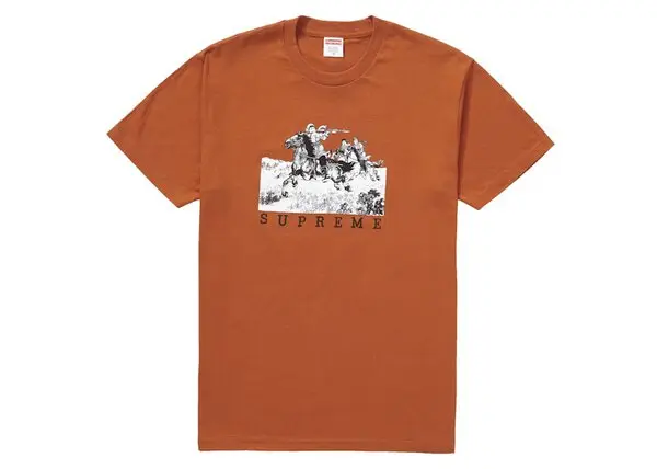 Supreme Riders Tee Shirt - Rust