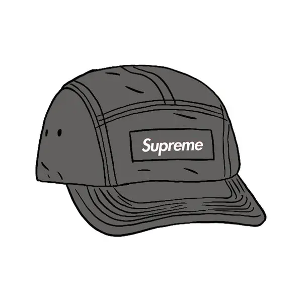 Supreme Reflective Speckled Camp Cap Black Editorialist