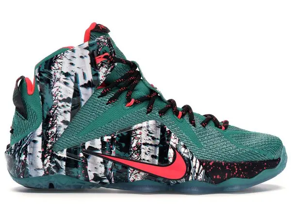 Nike Lebron Akron Birch Sneakers - Emerald Green/hyper Punch/dark Emerald
