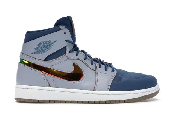 JORDAN 1 Retro High Nouveau Dunk From Above - Wolf Grey/gold Leaf/french Blue