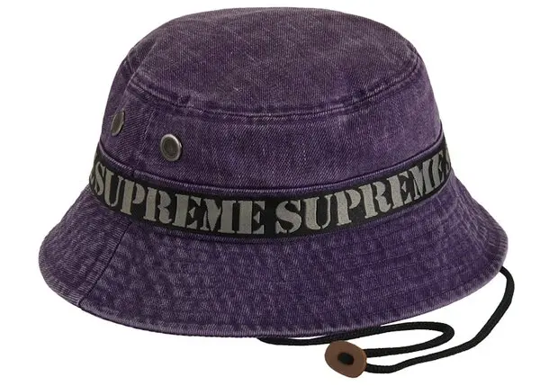 Supreme Stencil Webbing Boonie - Purple