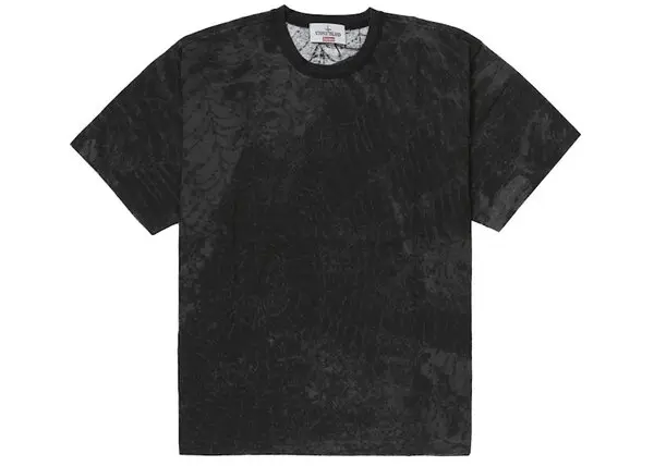 Supreme Stone Island Short Sleeve Top - Black