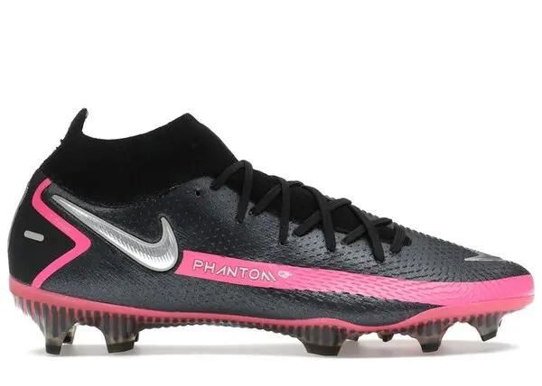 Nike Phantom Gt Elite Df Fg - Black/pink Blast/metallic Silver