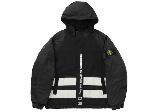 Supreme X Stone Island Reversible Down Puffer Jacket - Black