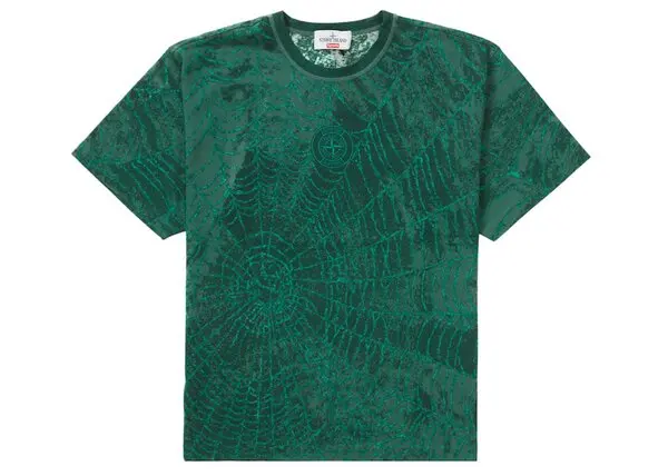Supreme Stone Island Short Sleeve Top - Dark Green