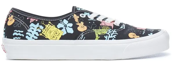 VANS Authentic Printed Low Top Sneakers - Aloha Blue