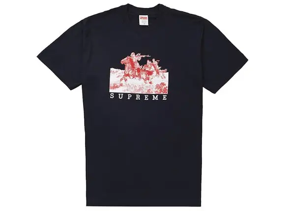 Supreme Riders Tee Shirt - Navy Blue