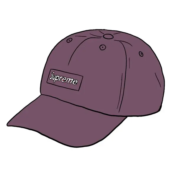 Supreme Ripple Corduroy Small Box 6-panel Cap - Purple