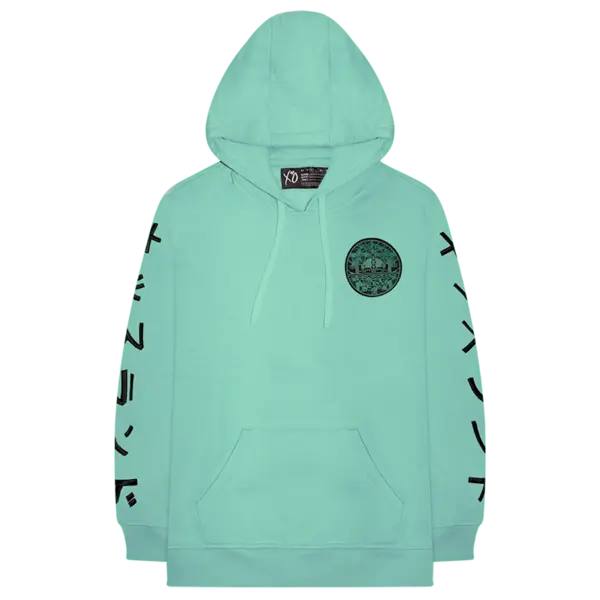 THE WEEKND Kiss Land Skyline Pullover Hoodie - Mint