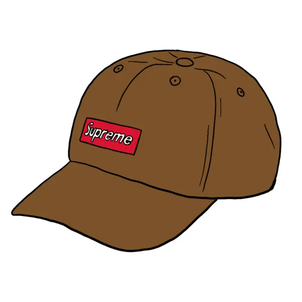 Supreme Ripple Corduroy Small Box 6panel - Brown