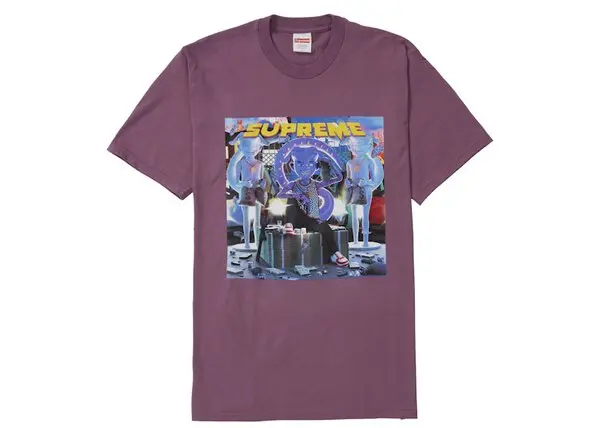 Supreme Richest Tee Shirt - Plum