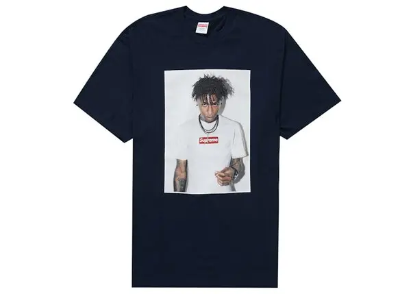 Supreme Nba Youngboy Tee Shirt - Navy Blue