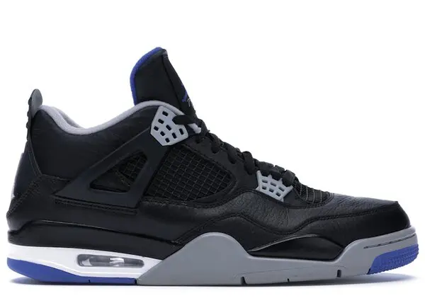 JORDAN Air 4 Retro Motorsports Alternate Sneakers - Black/game Royal/matte Silver