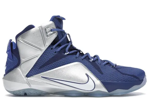 Nike Lebron 12 Sneakers - Deep Royal Blue/metallic Silver/lyon Blue