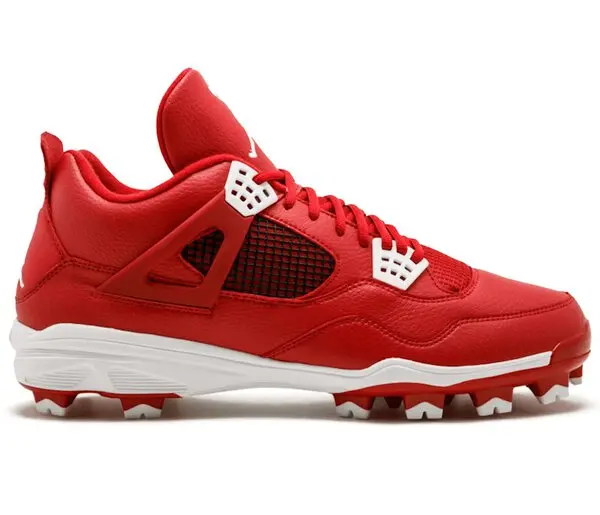 JORDAN 4 Retro Mcs Gym Sneakers - Gym Red/white