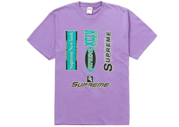 Supreme Logos Tee Shirt - Purple