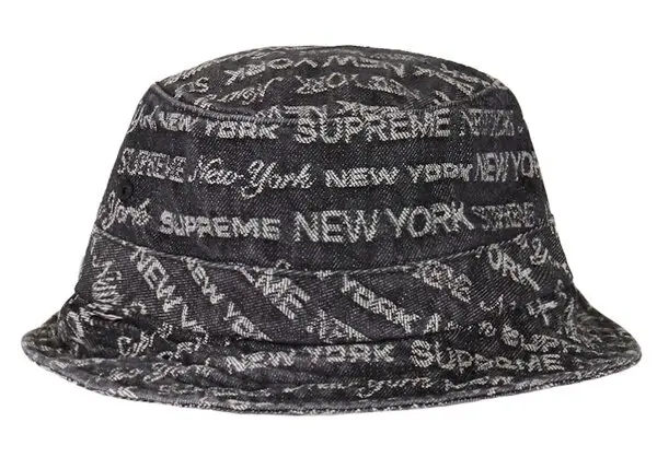 Supreme Type Jacquard Denim Crusher Hat
