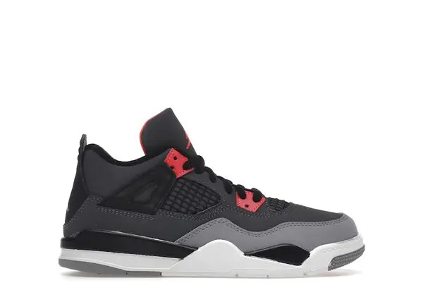 JORDAN 4 Retro Infrared Sneakers - Dark Grey/infrared 23/black
