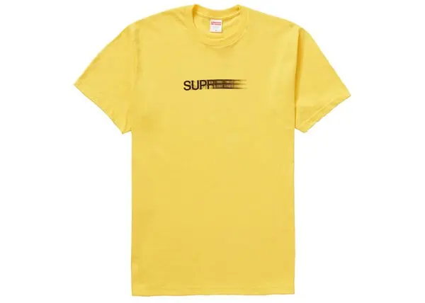 Supreme Motion Logo Tee Shirt - Yellow