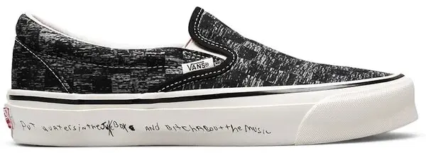 VANS Classic Slip-on Sneakers - Jim Goldberg/tv Static