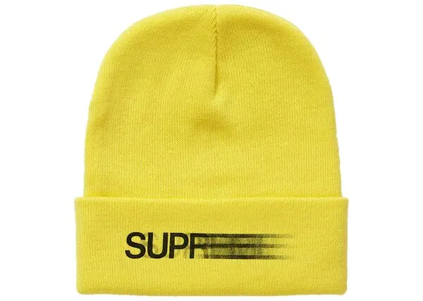 Supreme Motion Logo Beanie - Yellow
