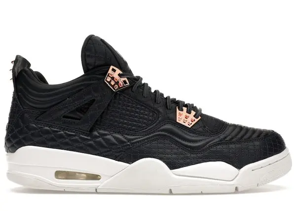 JORDAN 4 Retro Sneakers - Obsidian/white