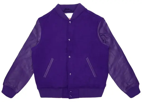 Supreme Motion Logo Varsity Jacket - Purple
