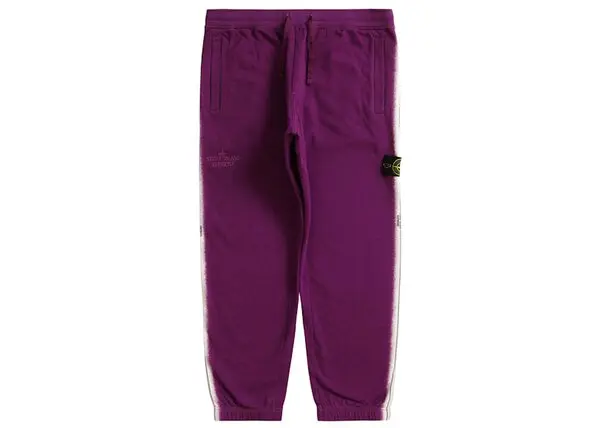 Supreme Stone Island Stripe Sweatpant - Purple