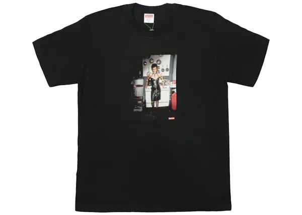 Supreme Nan Goldin Nan As A Dominatrix Tee Shirt - Black
