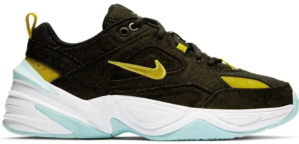 Nike M2k Tekno Twill Denim Sneakers - Black/teal Tint/white