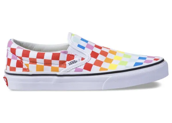 VANS Classic Slip-on Sneakers - Rainbow/white