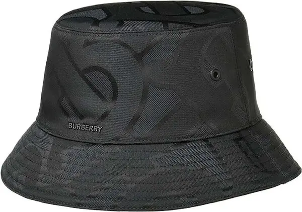 Burberry Tb Monogram Jacquard Bucket Hat - Black